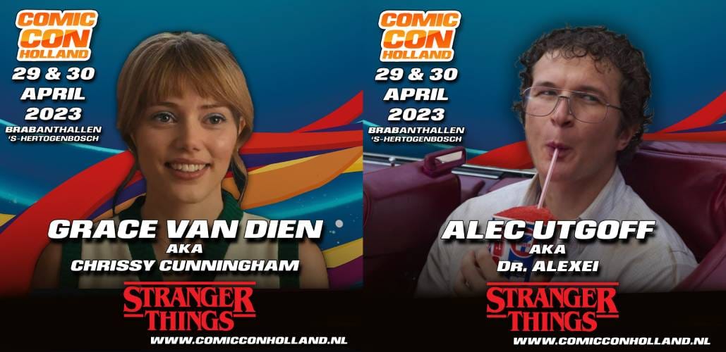 Ook Stranger Things-acteurs Alec Utgoff en Grace van Dien naar Comic ...